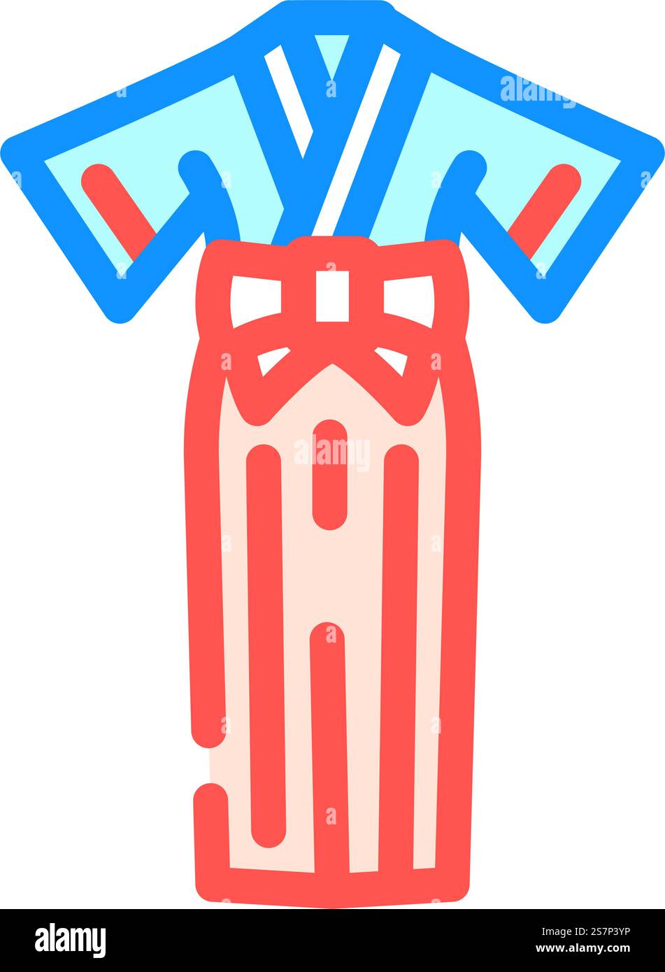 miko shrine maiden shintoism color icon vector. miko shrine maiden shintoism sign. isolated ...