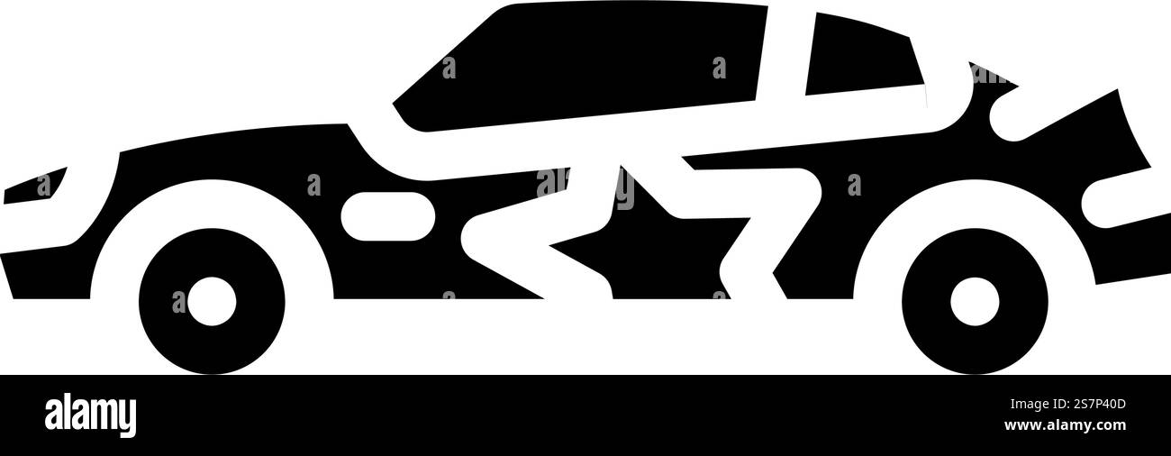 modern racing car vehicle speed glyph icon vector. modern racing car ...