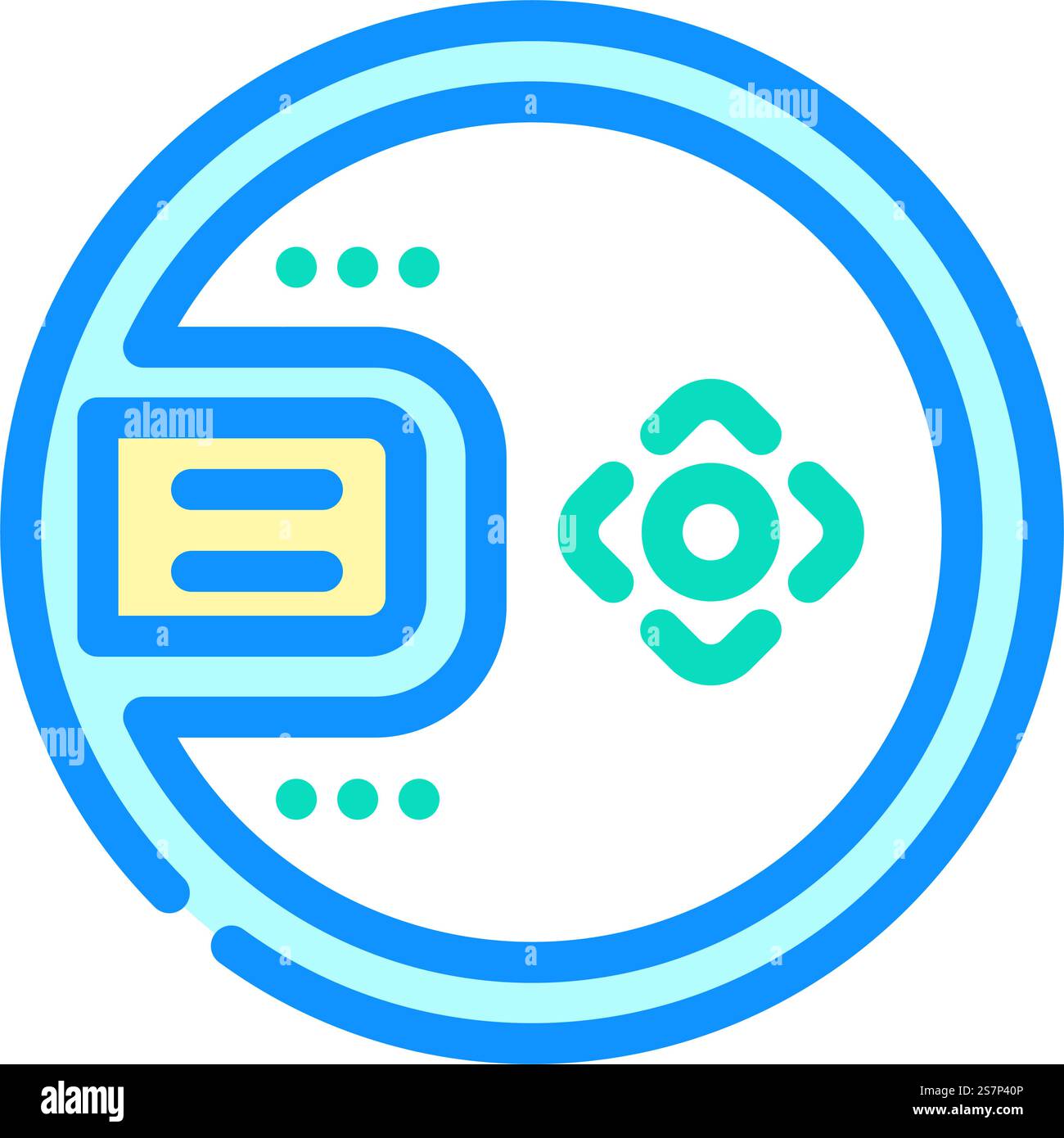 cd player retro music color icon vector. cd player retro music sign ...