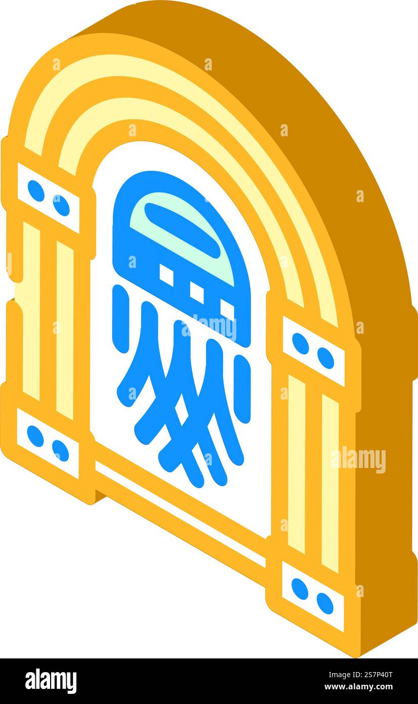 jukebox retro music isometric icon vector. jukebox retro music sign ...