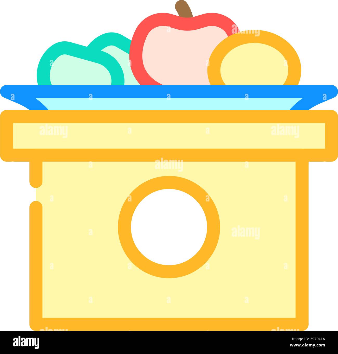 shinsen food offering shintoism color icon vector. shinsen food ...
