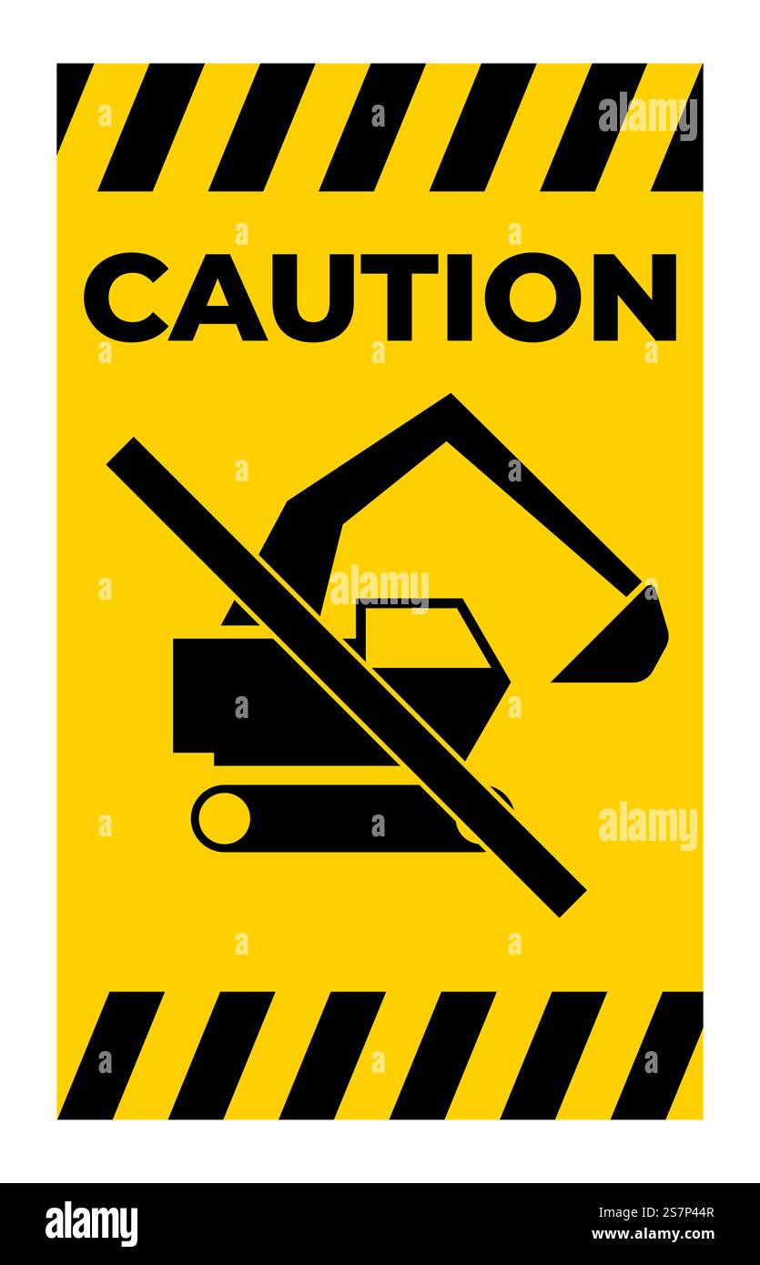 Prohibition Sign, No Digging Symbol Stock Vector Image & Art - Alamy