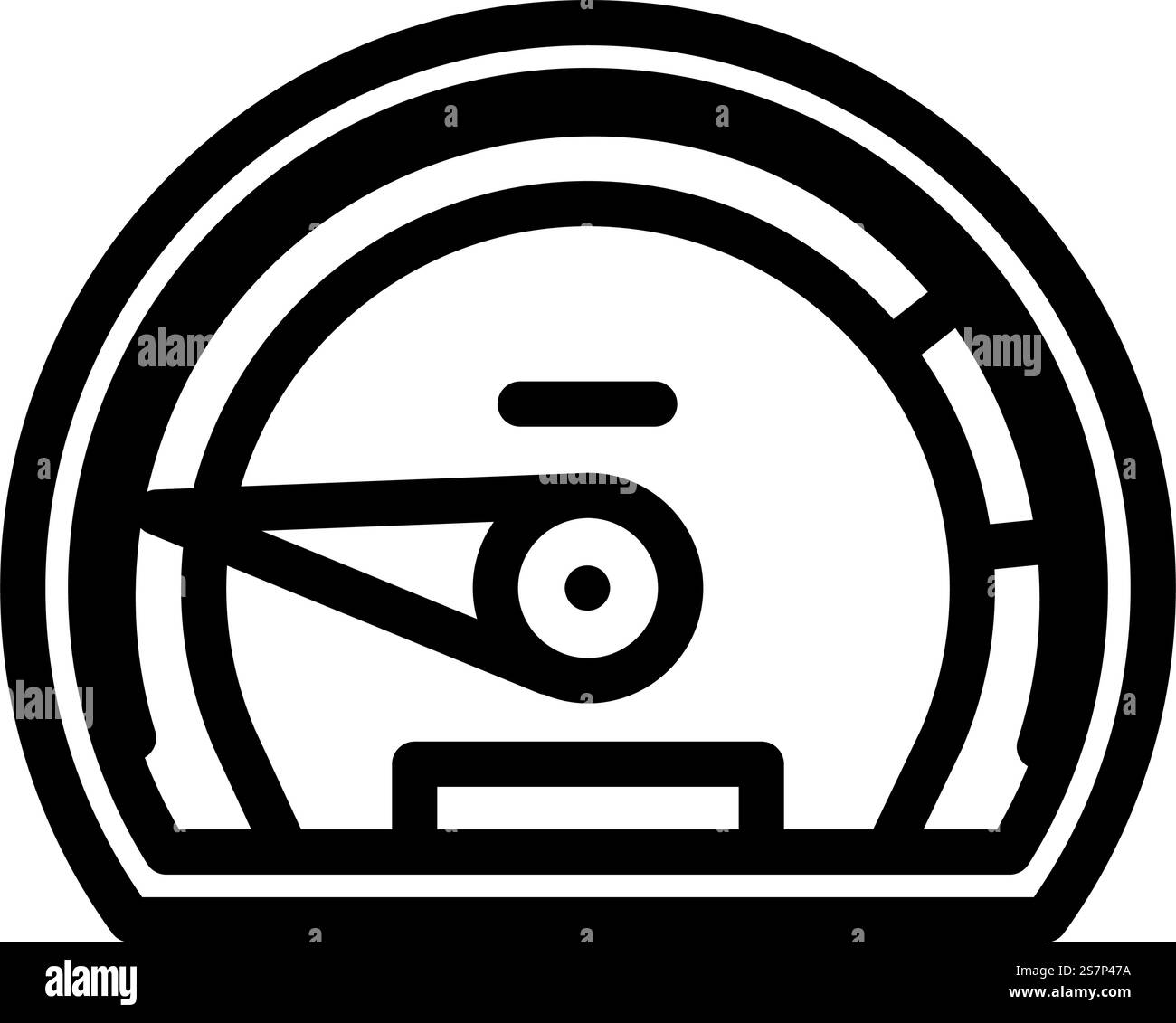 speedometer vehicle speed auto line icon vector. speedometer vehicle ...