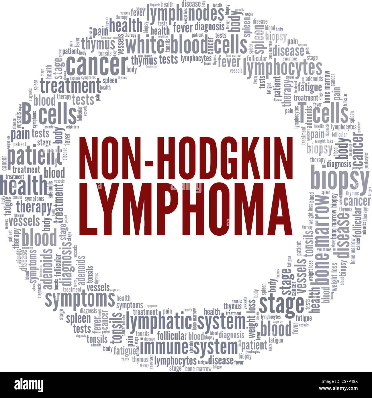 Non-Hodgkin Lymphoma conceptual vector illustration word cloud isolated on white background ...