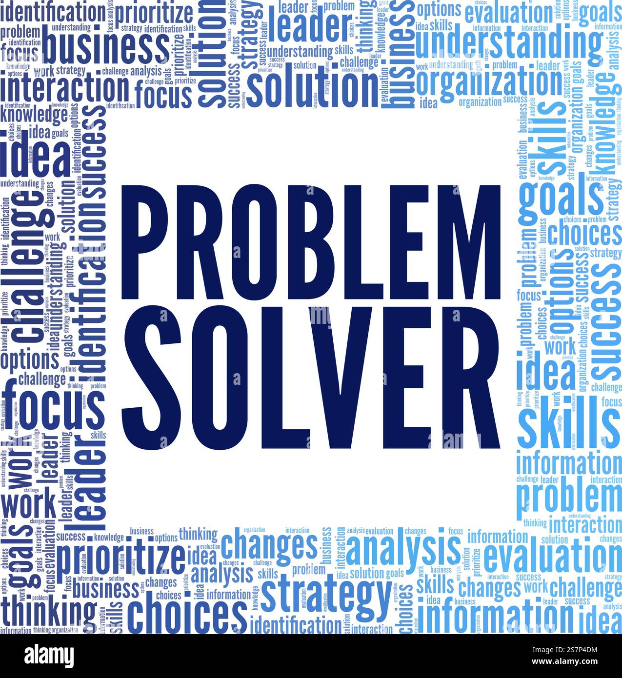 Problem Solver conceptual vector illustration word cloud isolated on ...