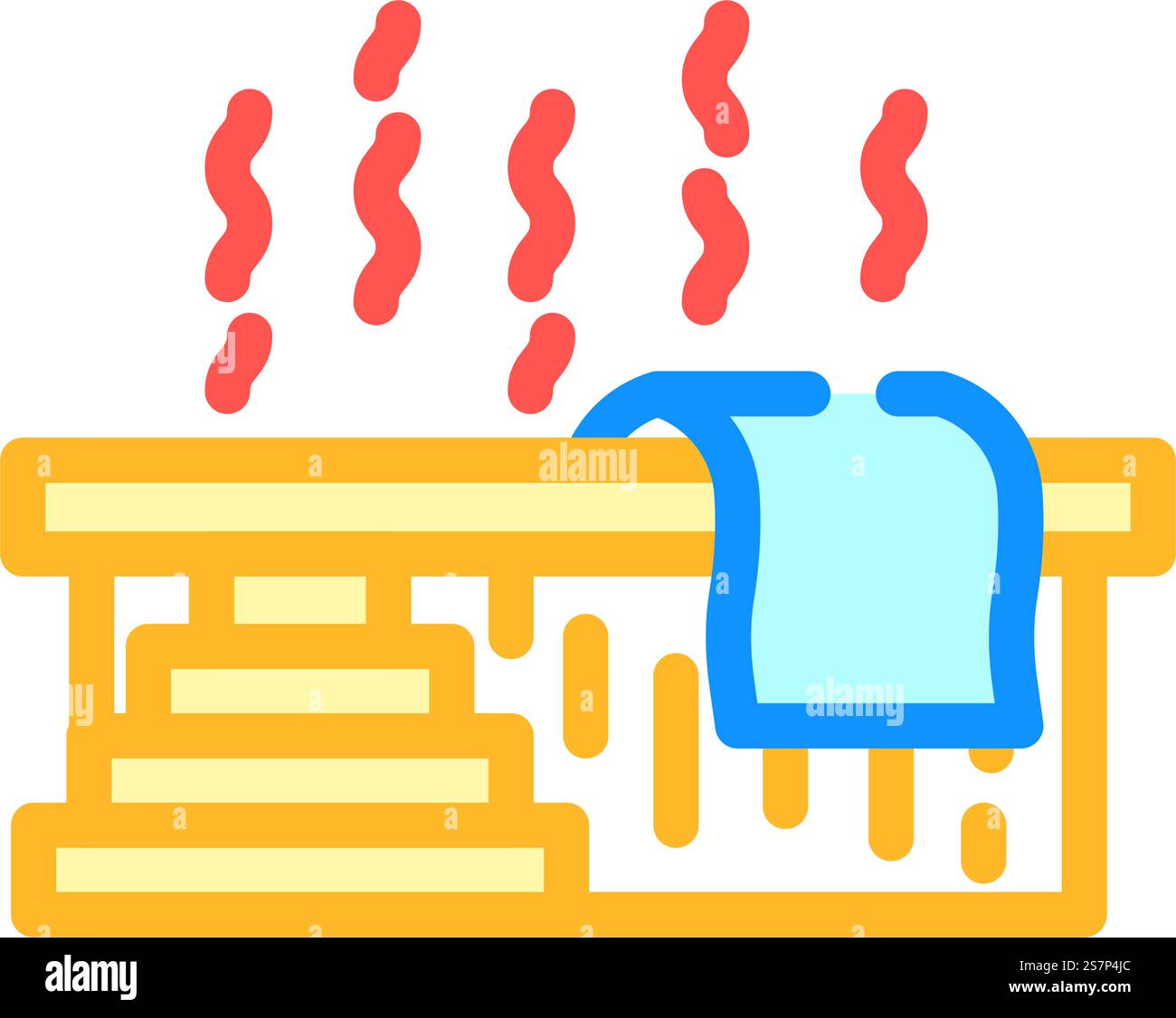 hot tub color icon vector. hot tub sign. isolated symbol illustration ...
