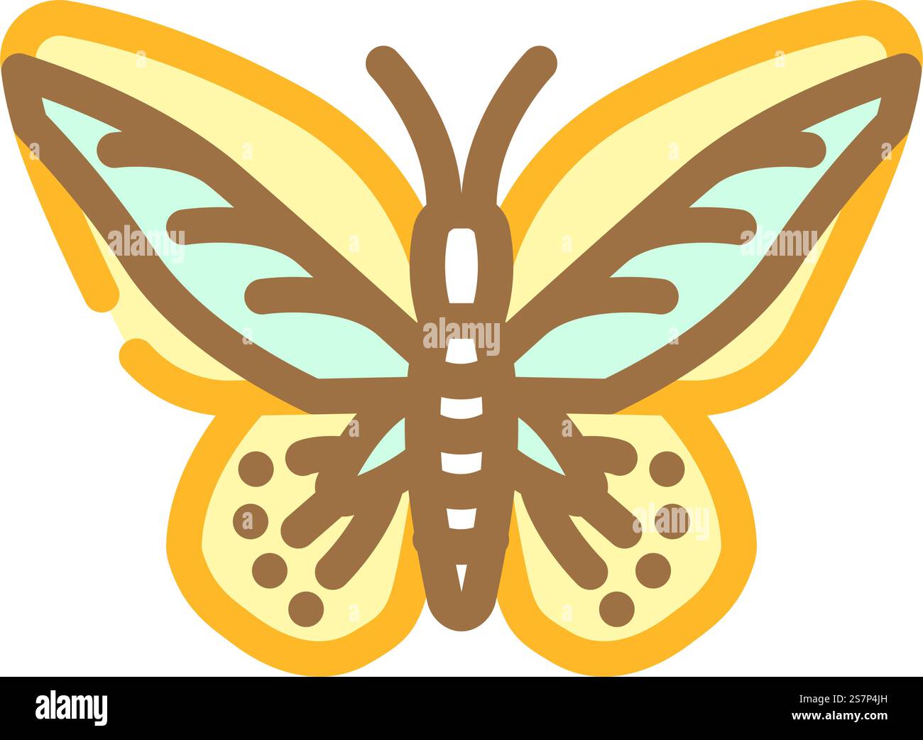 cape york birdwing insect color icon vector. cape york birdwing insect ...