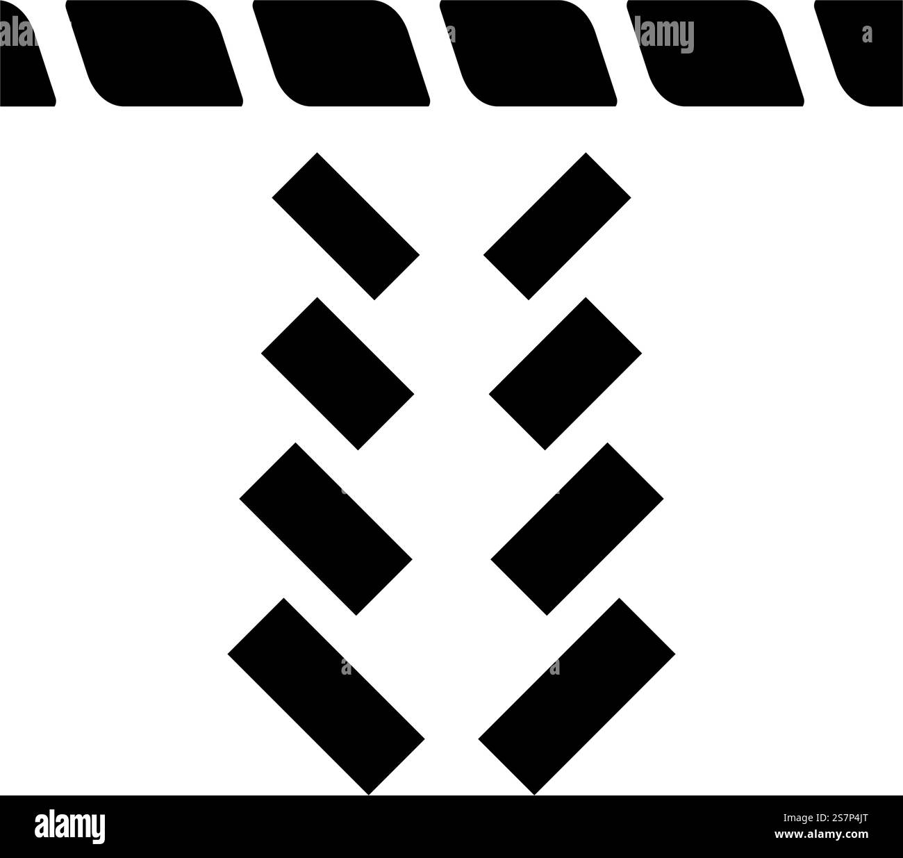 shide paper streamers shintoism glyph icon vector. shide paper ...