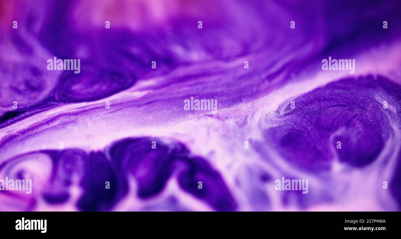 Shimmering blend. Shiny fluid mix. Blur purple blue white color ...