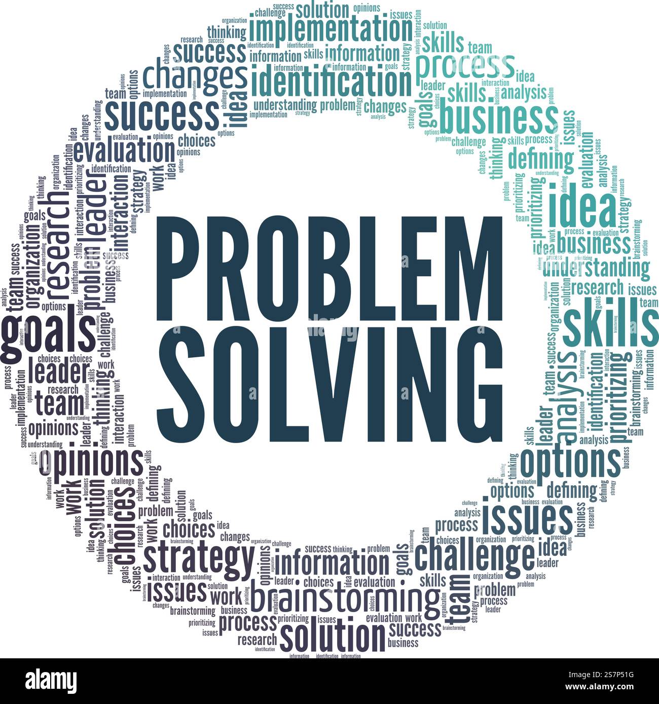 Problem Solving conceptual vector illustration word cloud isolated on ...
