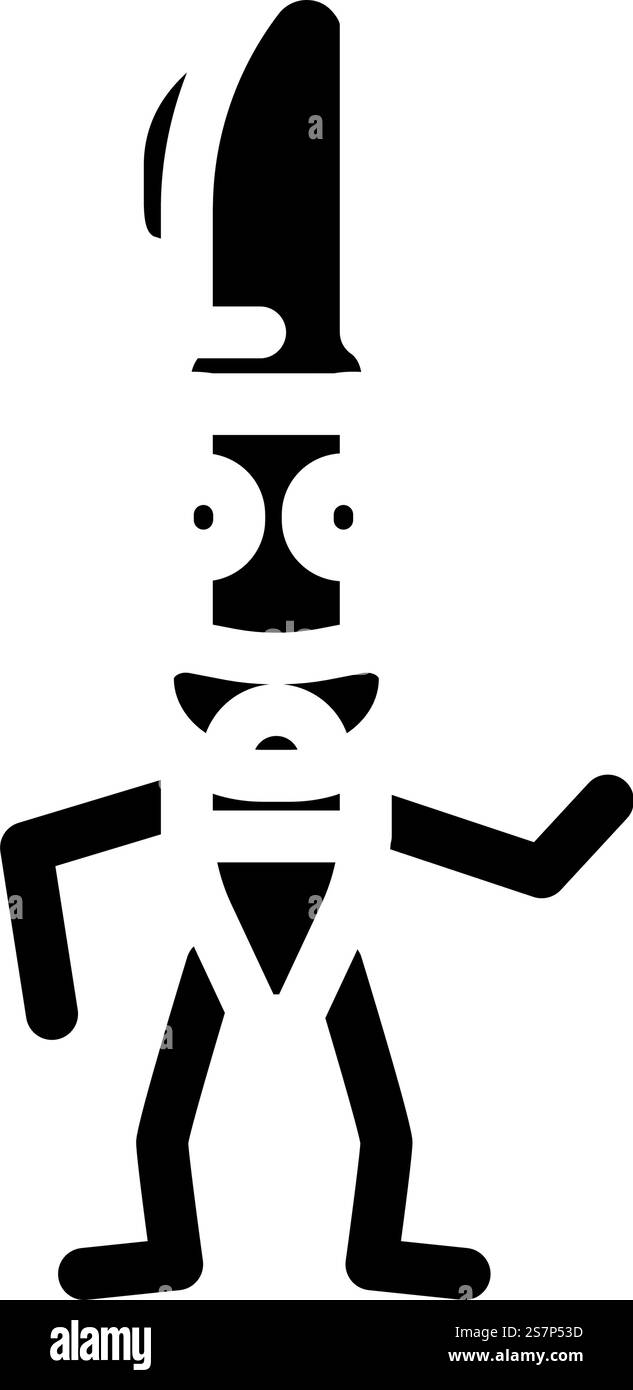 study pen character glyph icon vector. study pen character sign ...