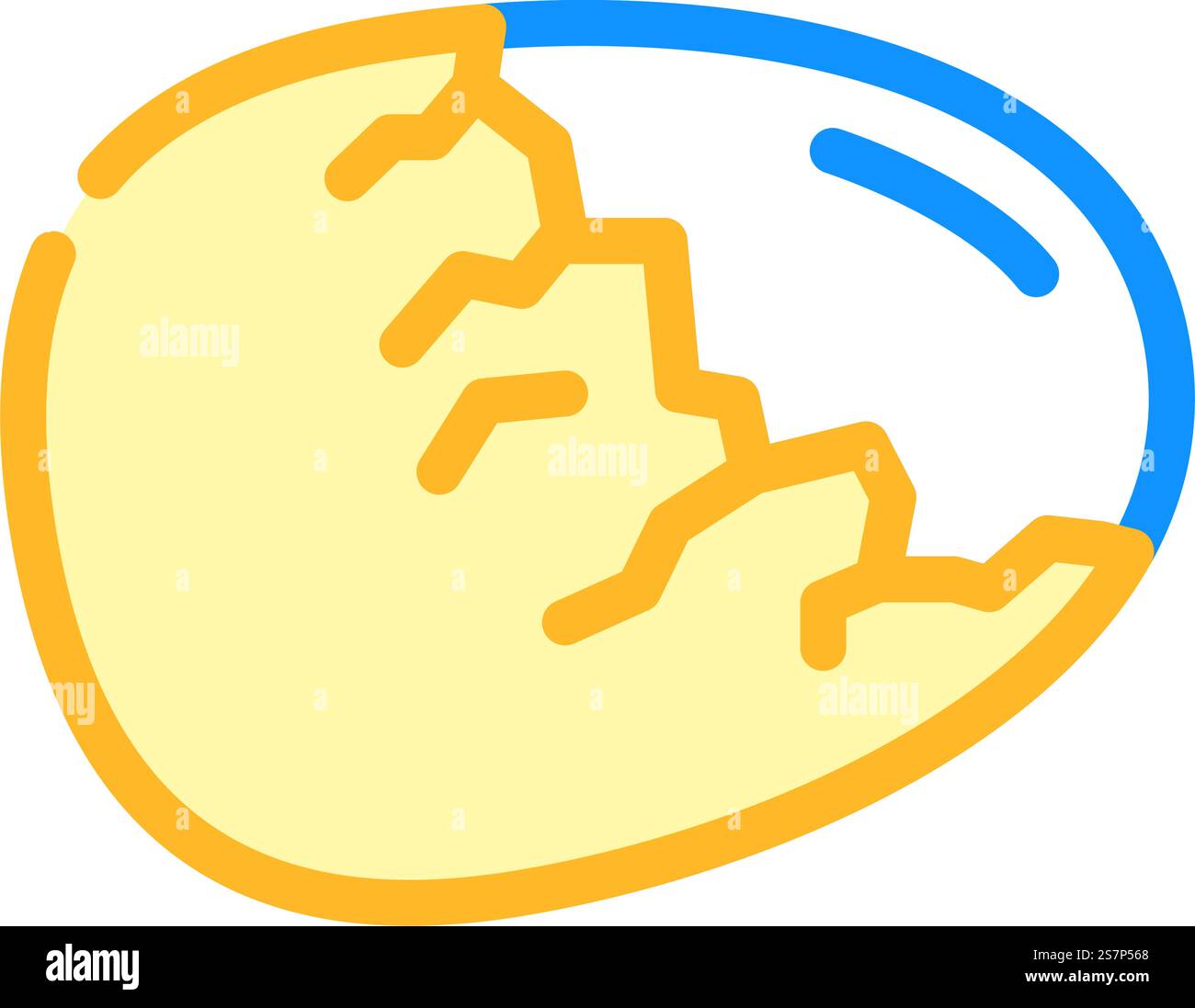 boiled egg healthy color icon vector. boiled egg healthy sign. isolated ...