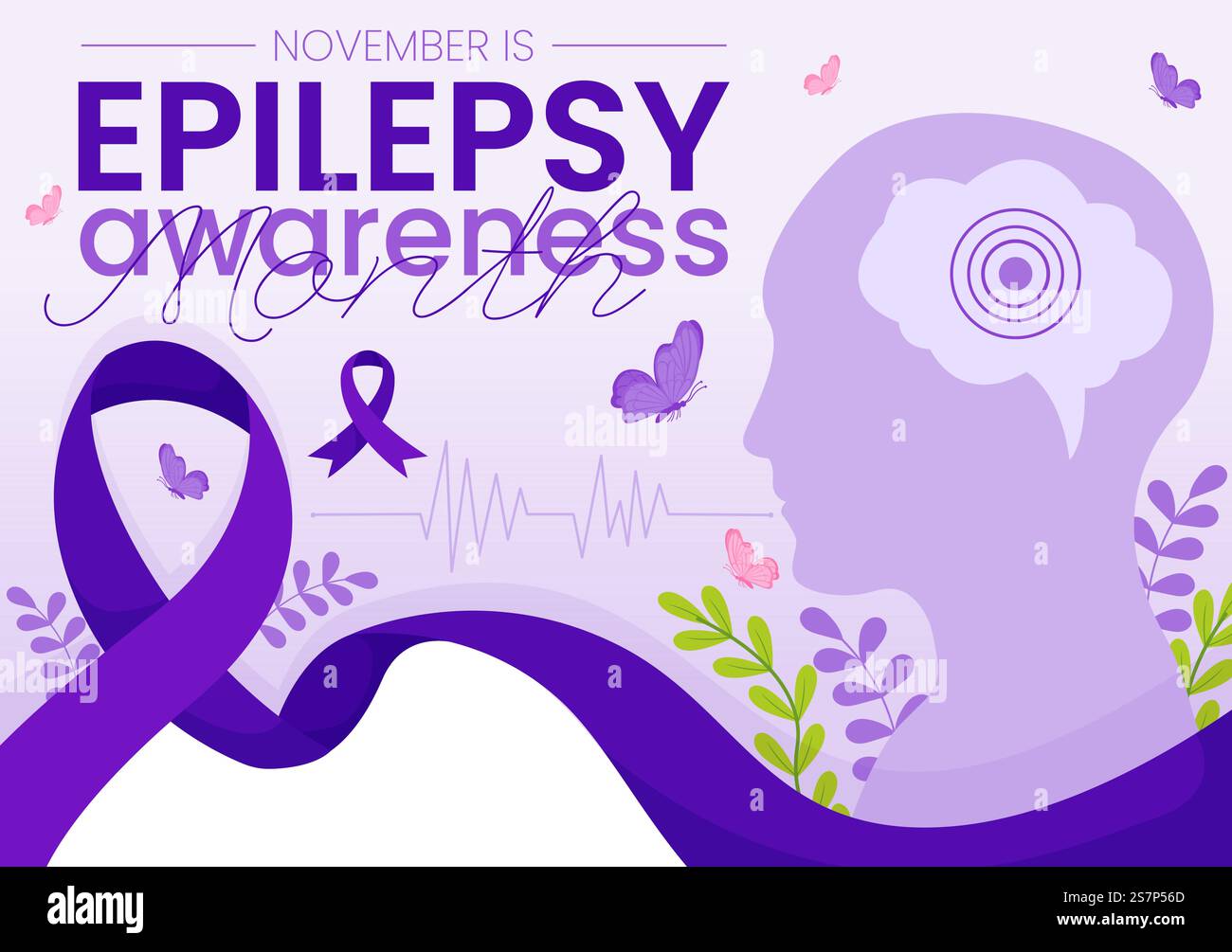 Epilepsy Awareness Month Vector Illustration is Observed Every Year in ...