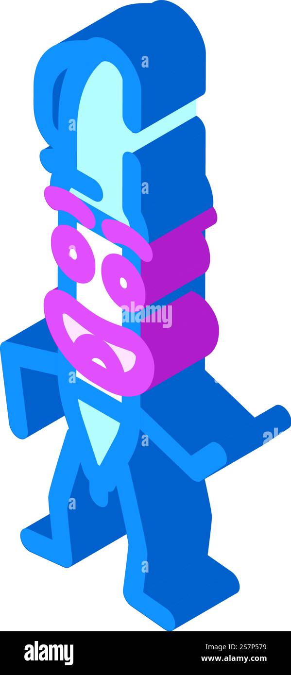 study pen character isometric icon vector. study pen character sign ...