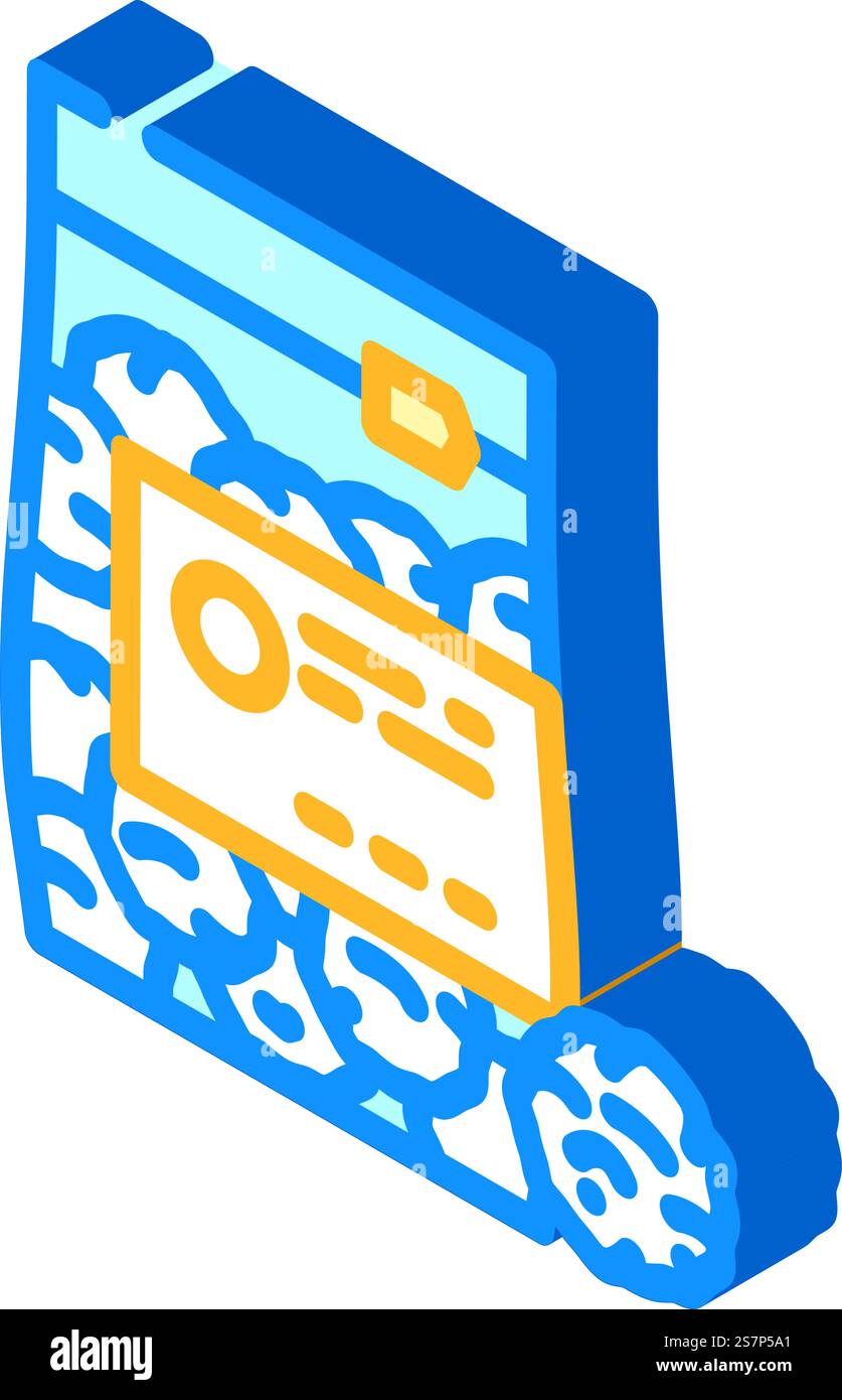 cotton balls hygiene isometric icon vector. cotton balls hygiene sign ...