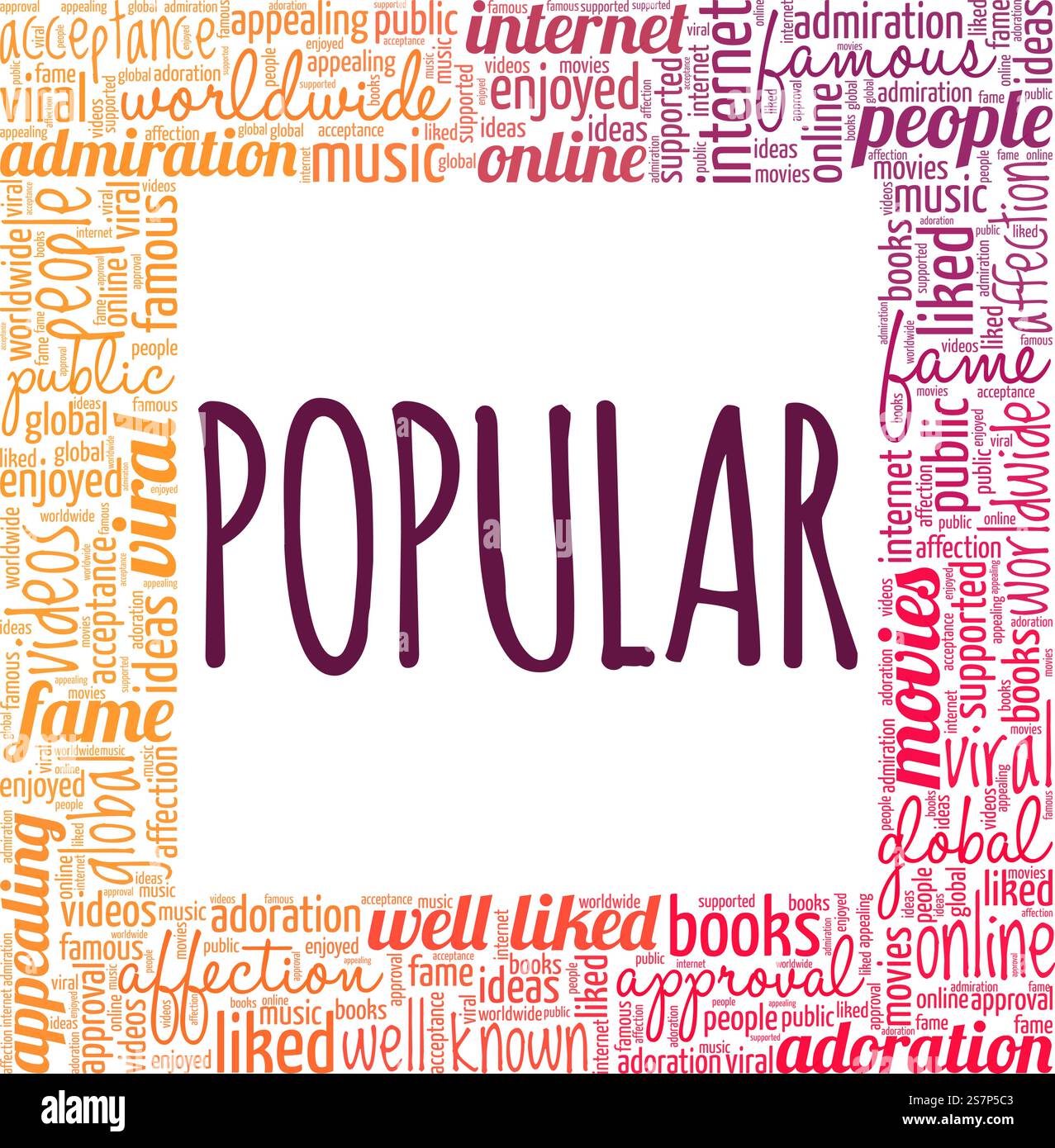 Popular conceptual vector illustration word cloud isolated on white ...