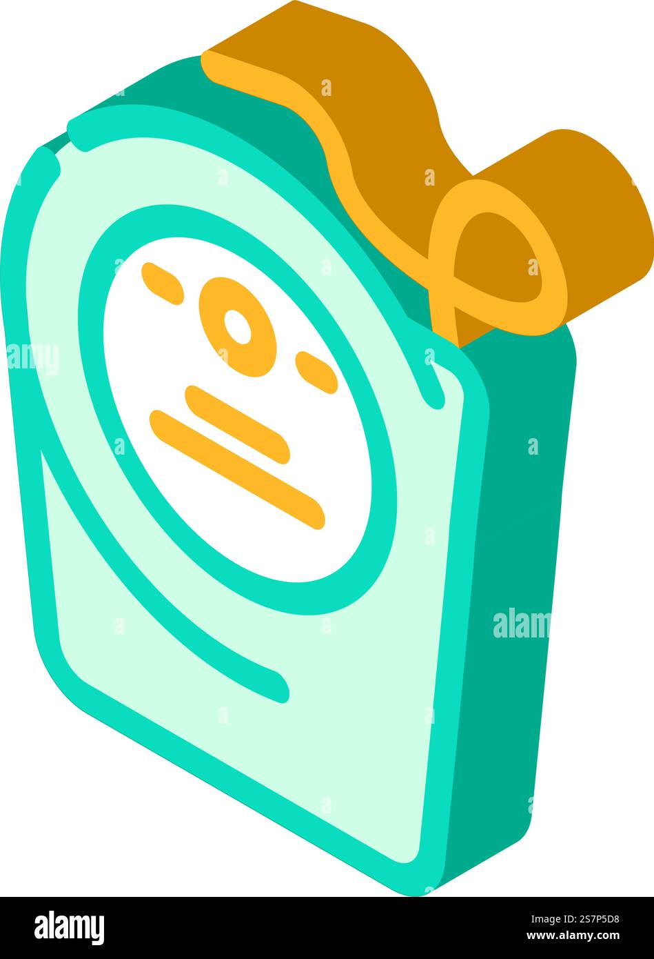 dental floss hygiene isometric icon vector. dental floss hygiene sign ...