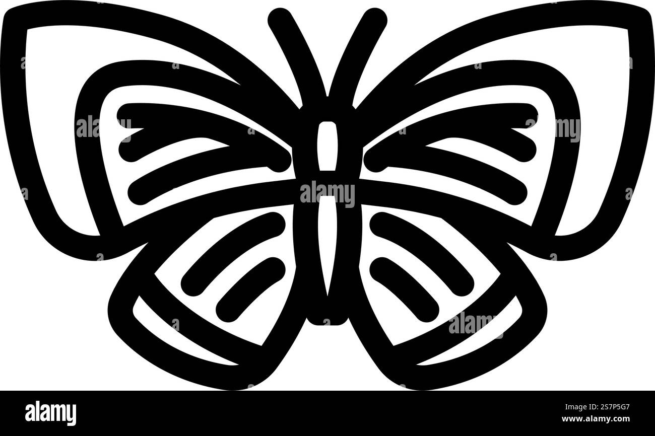 spring azure insect line icon vector. spring azure insect sign ...