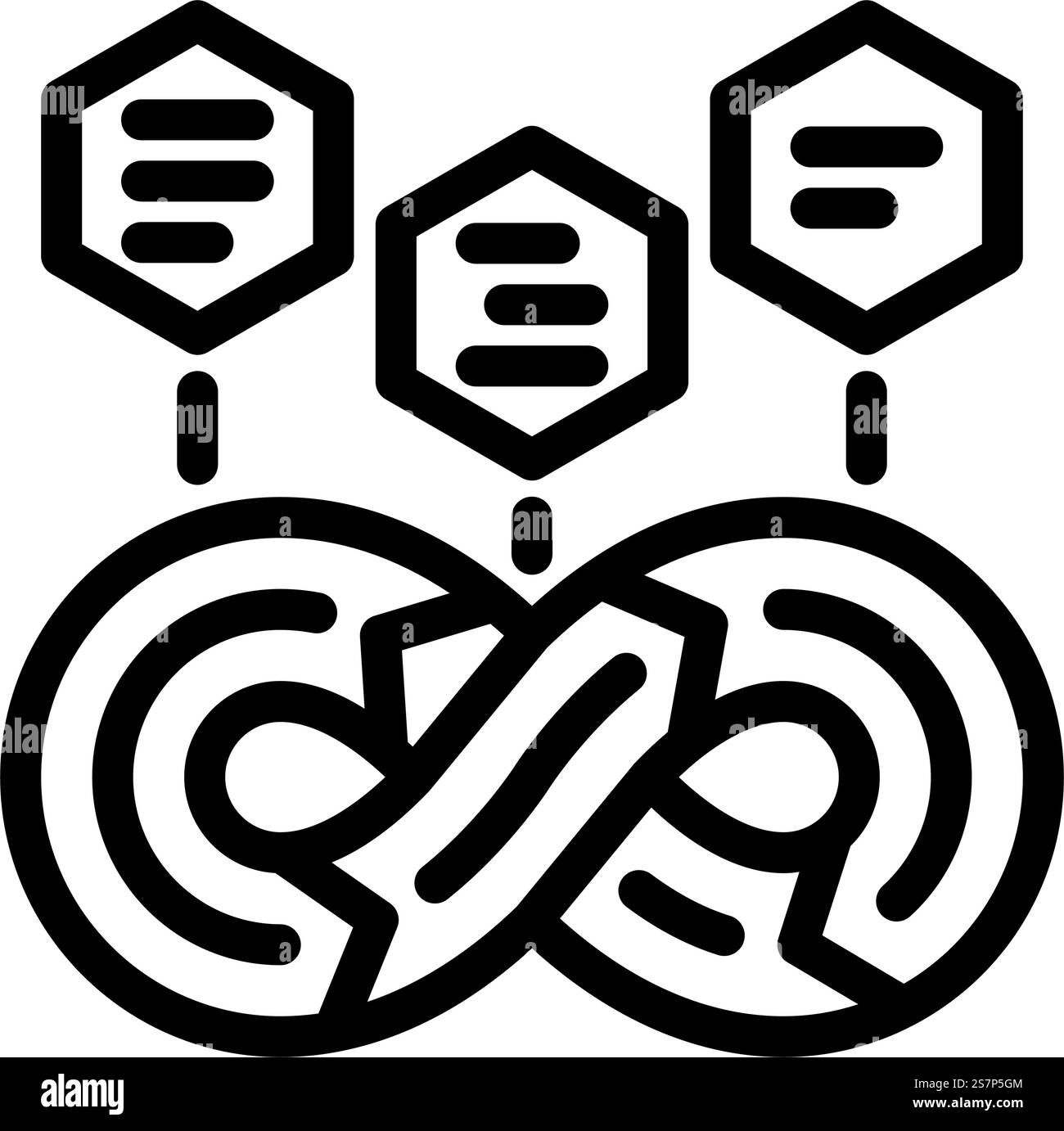 devops software line icon vector. devops software sign. isolated ...