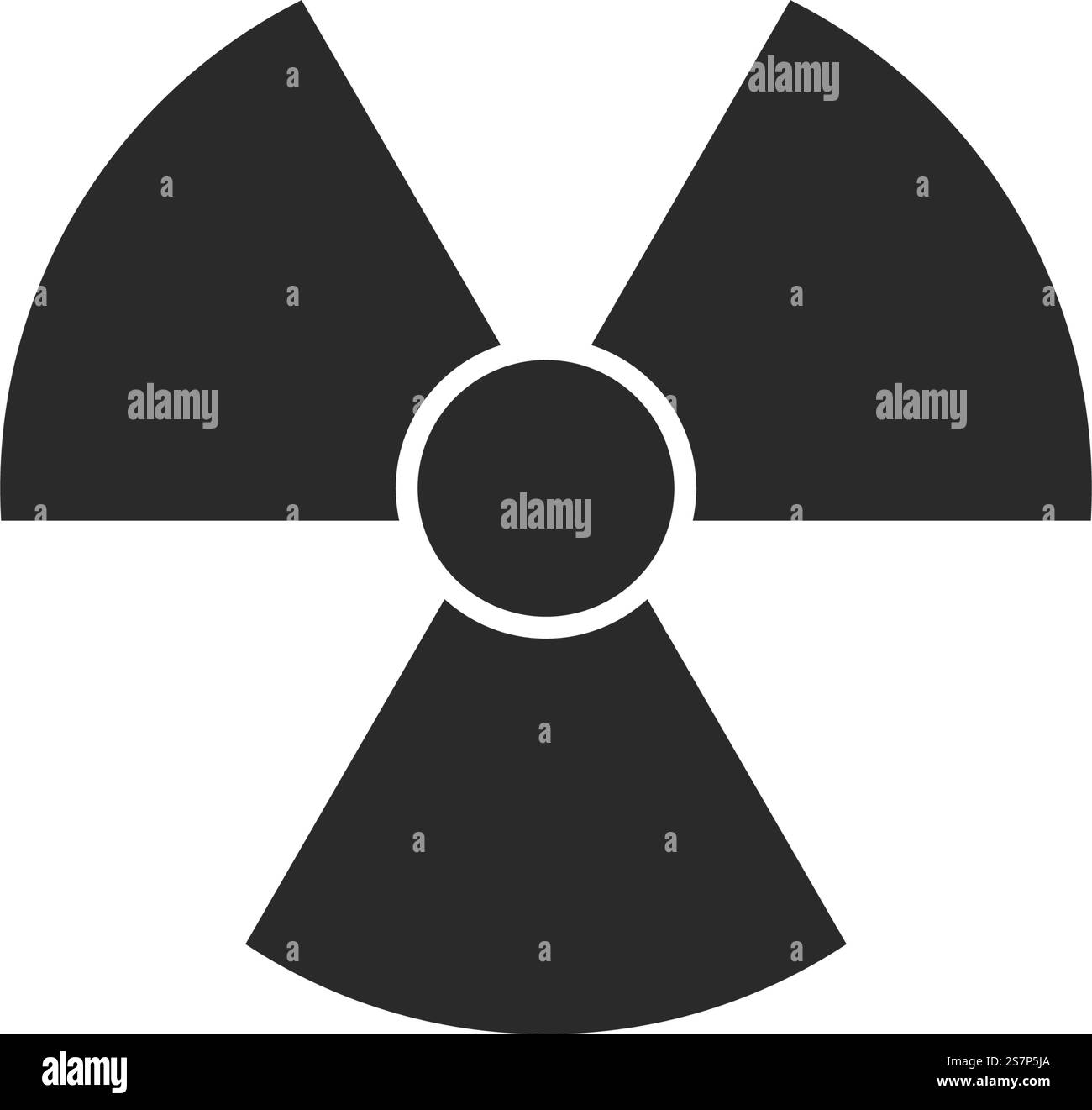 Danger radiation risk symbol and icon vector flat design Stock Vector ...
