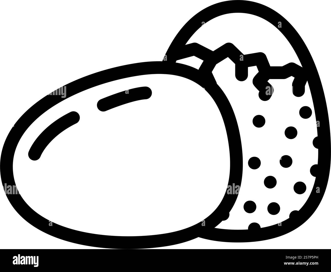 egg farm hen line icon vector. egg farm hen sign. isolated contour ...