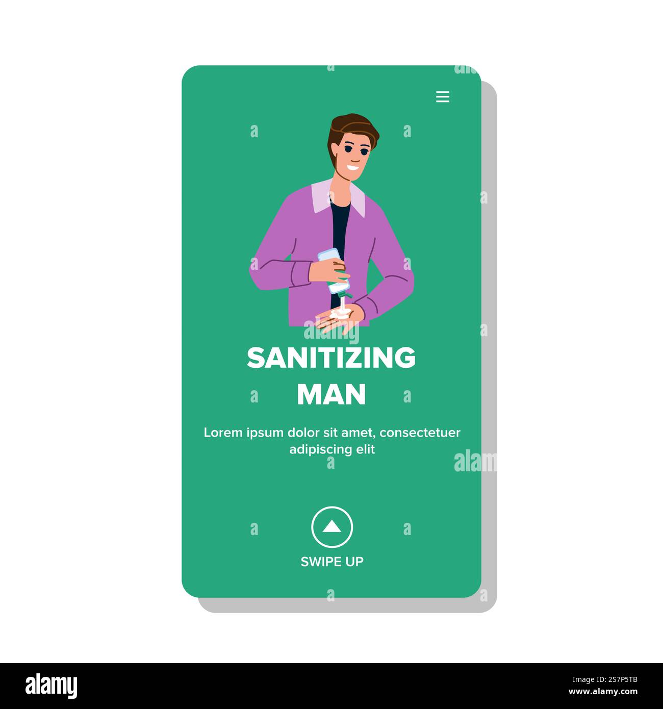 Coronavirus sanitizing man vector sanitize virus Stock Vector Images ...