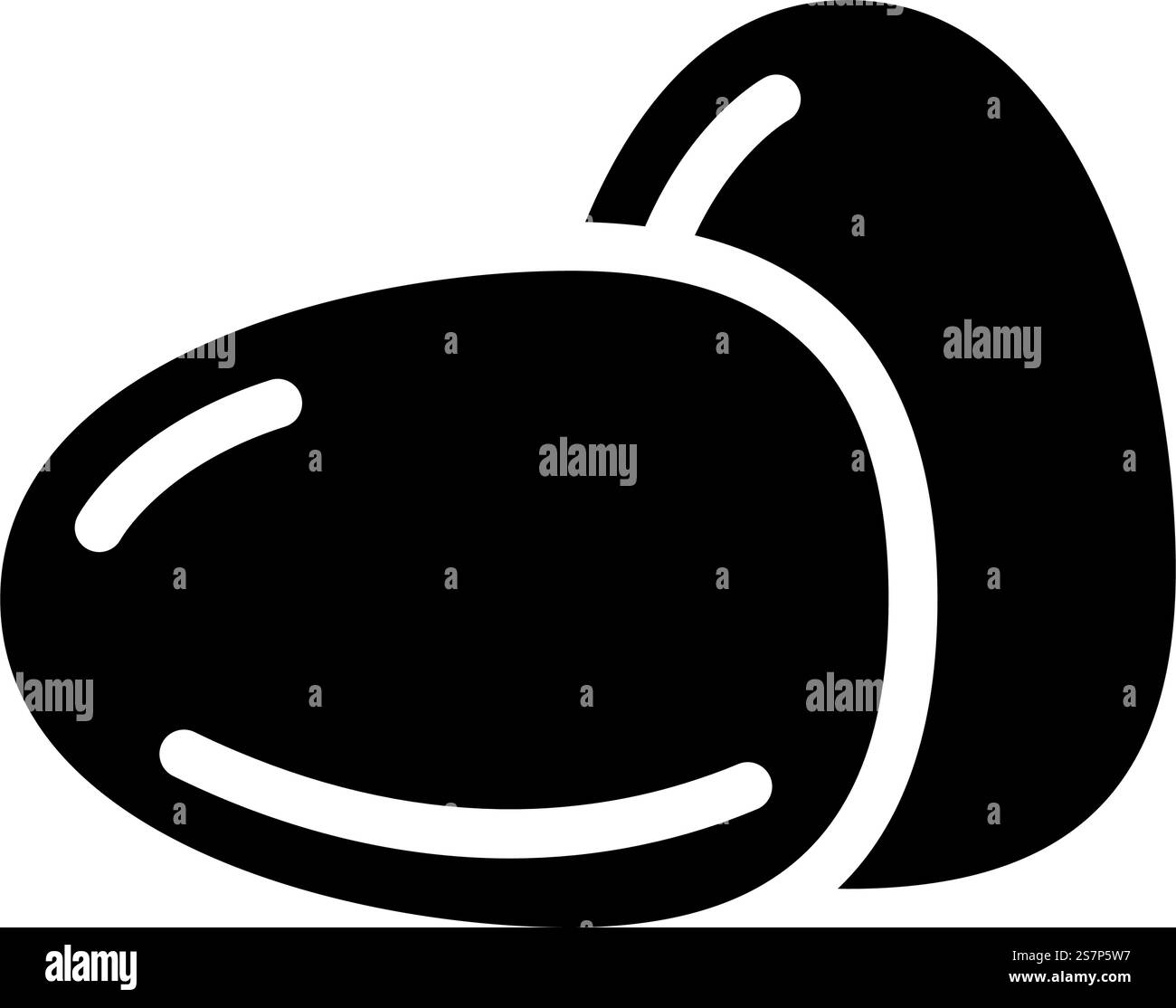 egg chicken hen glyph icon vector. egg chicken hen sign. isolated ...