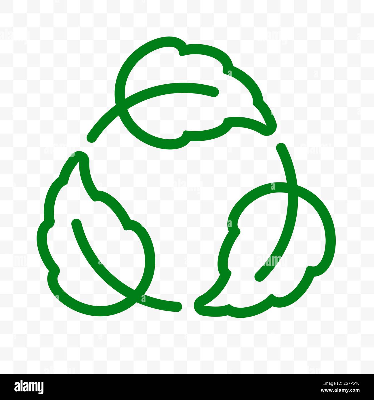 Biodegradable recyclable label, plastic free vector icon. Eco safe bio recyclable, degradable ...
