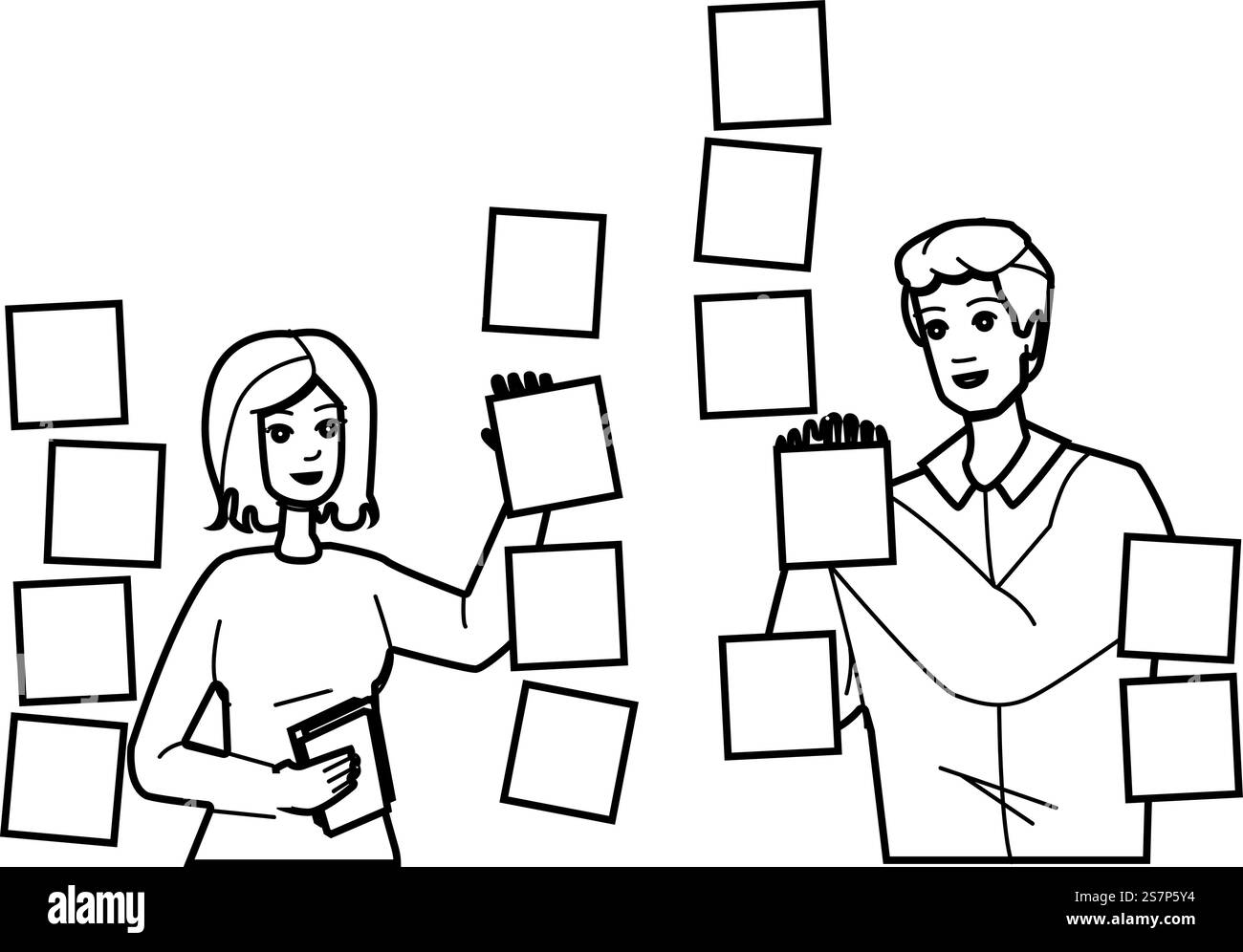 Agile Kanban Scrum Vector Business Board Process Work Office Project