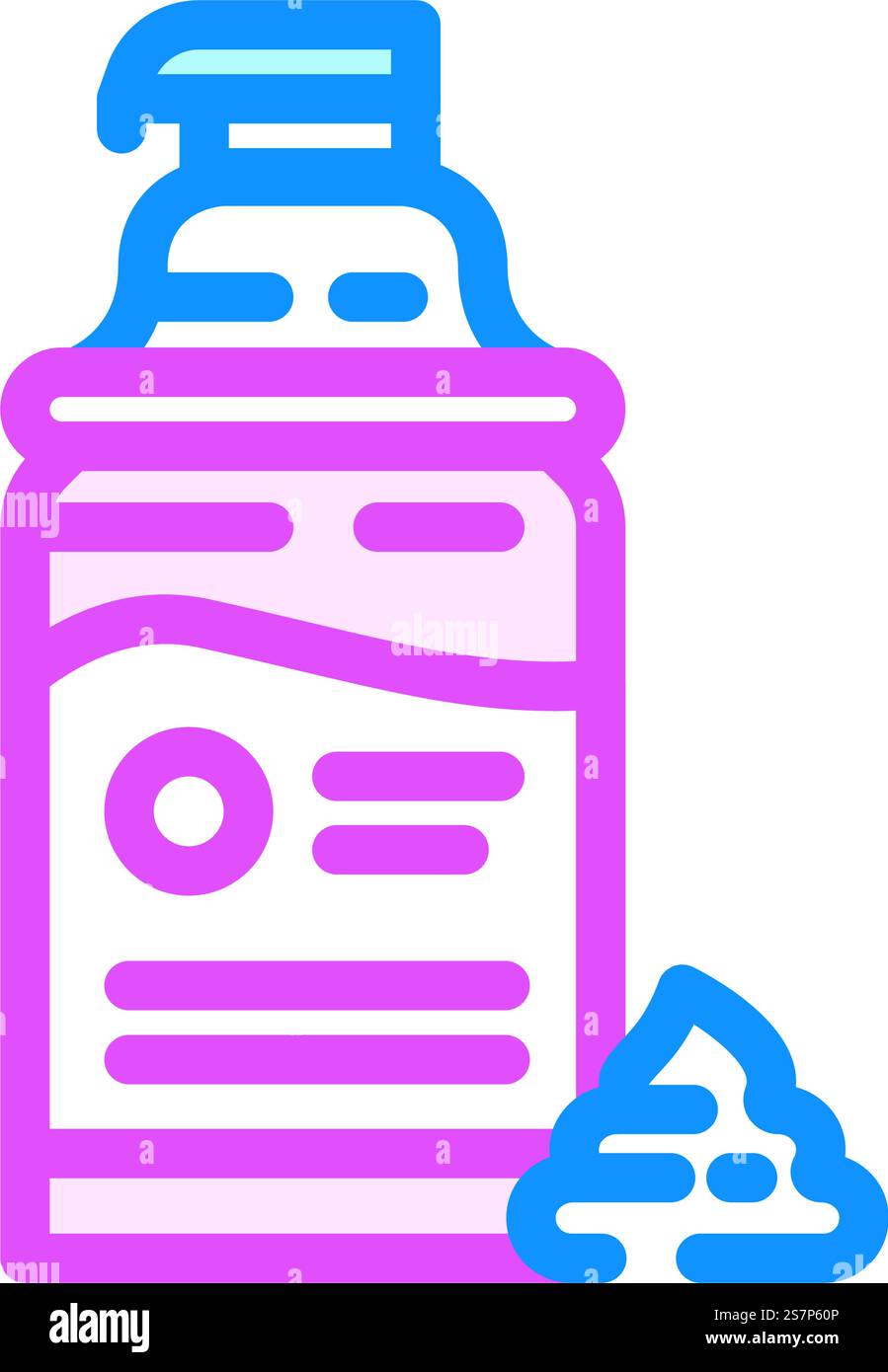 shaving cream hygiene color icon vector. shaving cream hygiene sign ...