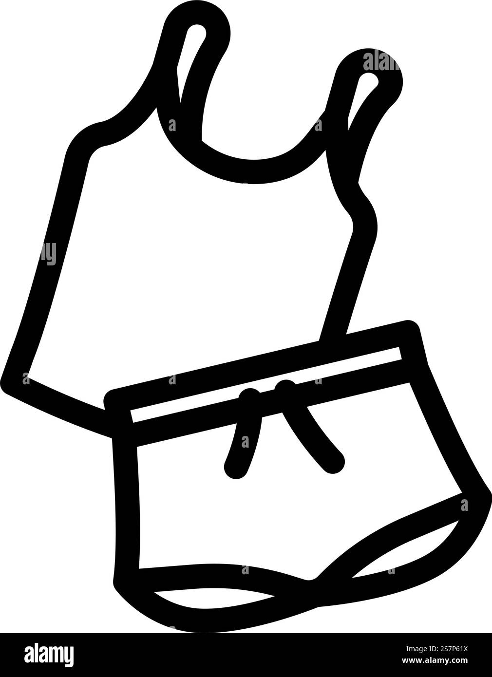 sleepwear hygiene line icon vector. sleepwear hygiene sign. isolated ...