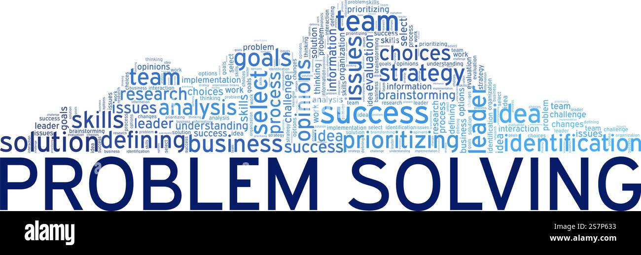 Problem Solving conceptual vector illustration word cloud isolated on ...
