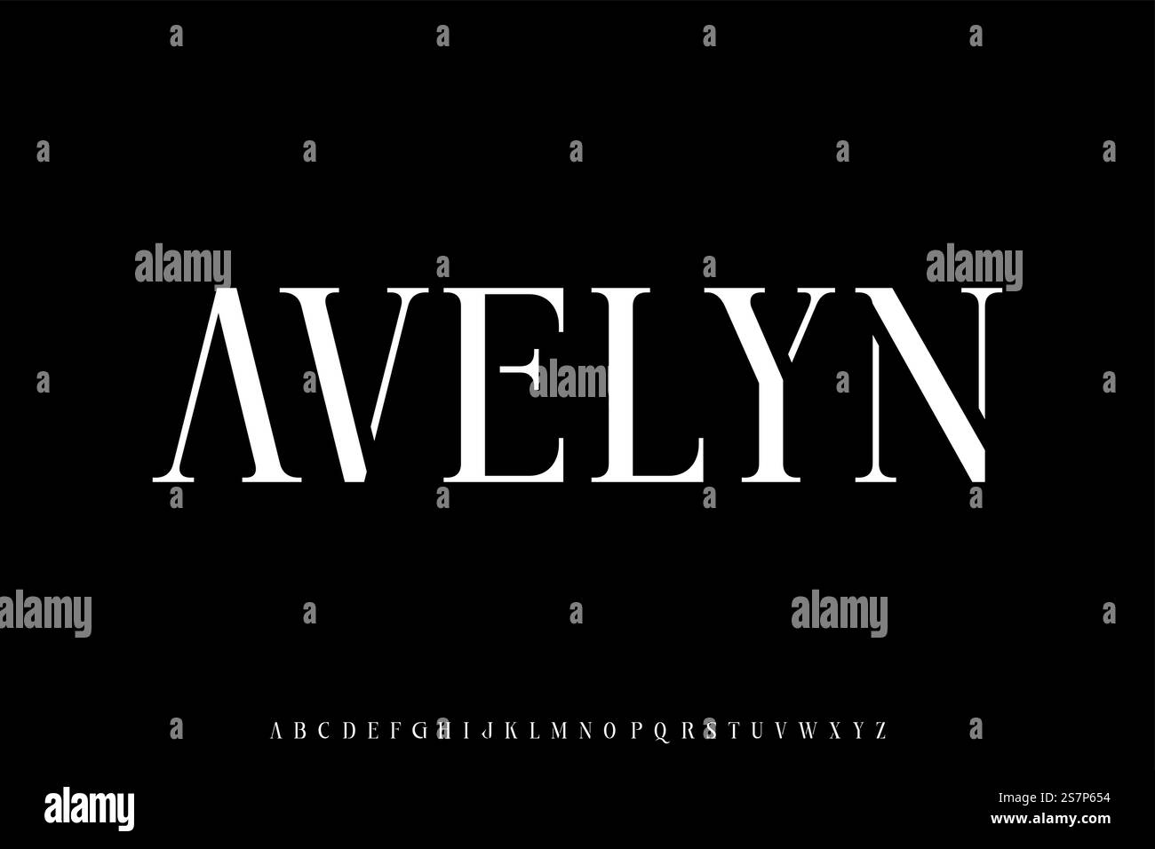 Abstract elegant serif display font vector Stock Vector Image & Art - Alamy