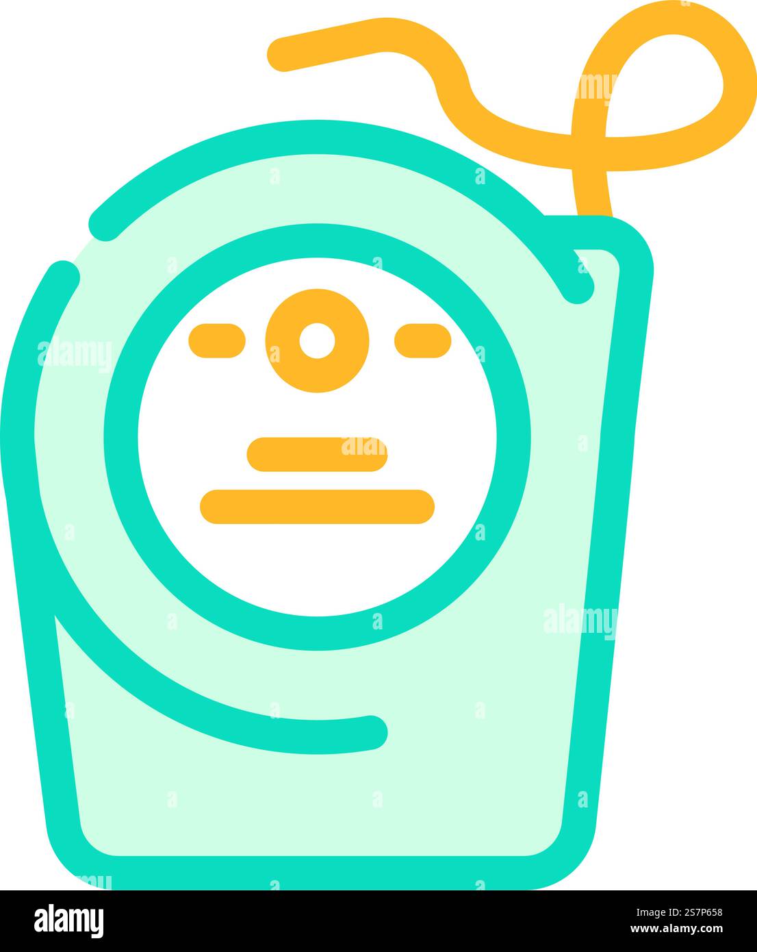 dental floss hygiene color icon vector. dental floss hygiene sign ...