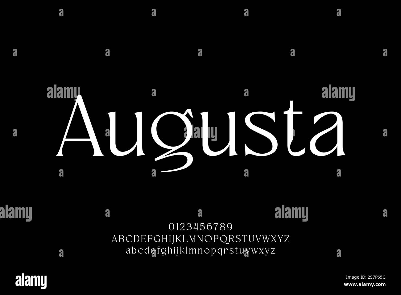 Elegant minimalist alphabet typeface display font vector. Luxury ...