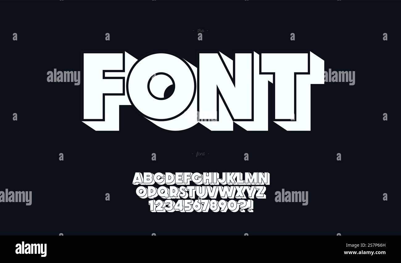 Bold typeface graphic hi-res stock photography and images - Alamy