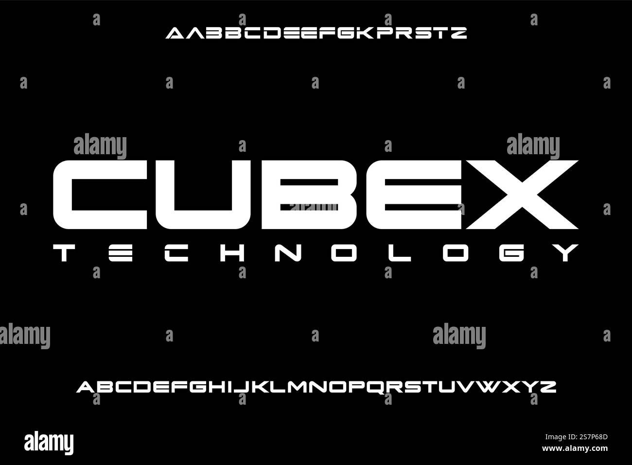 Bold modern alphabets display font vector with alternates Stock Vector ...