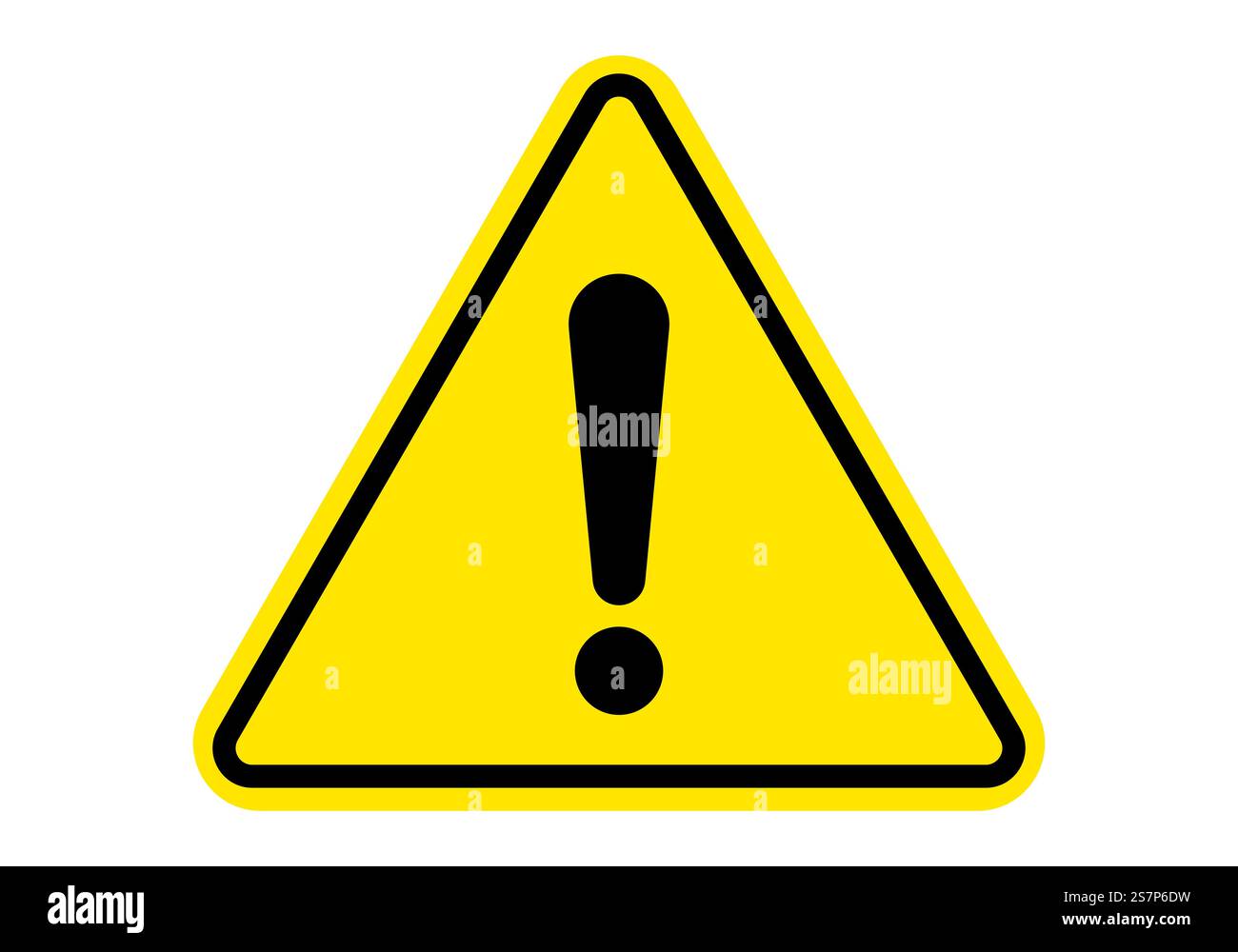 Warning sign attention caution exclamation sign, alert danger, vector ...