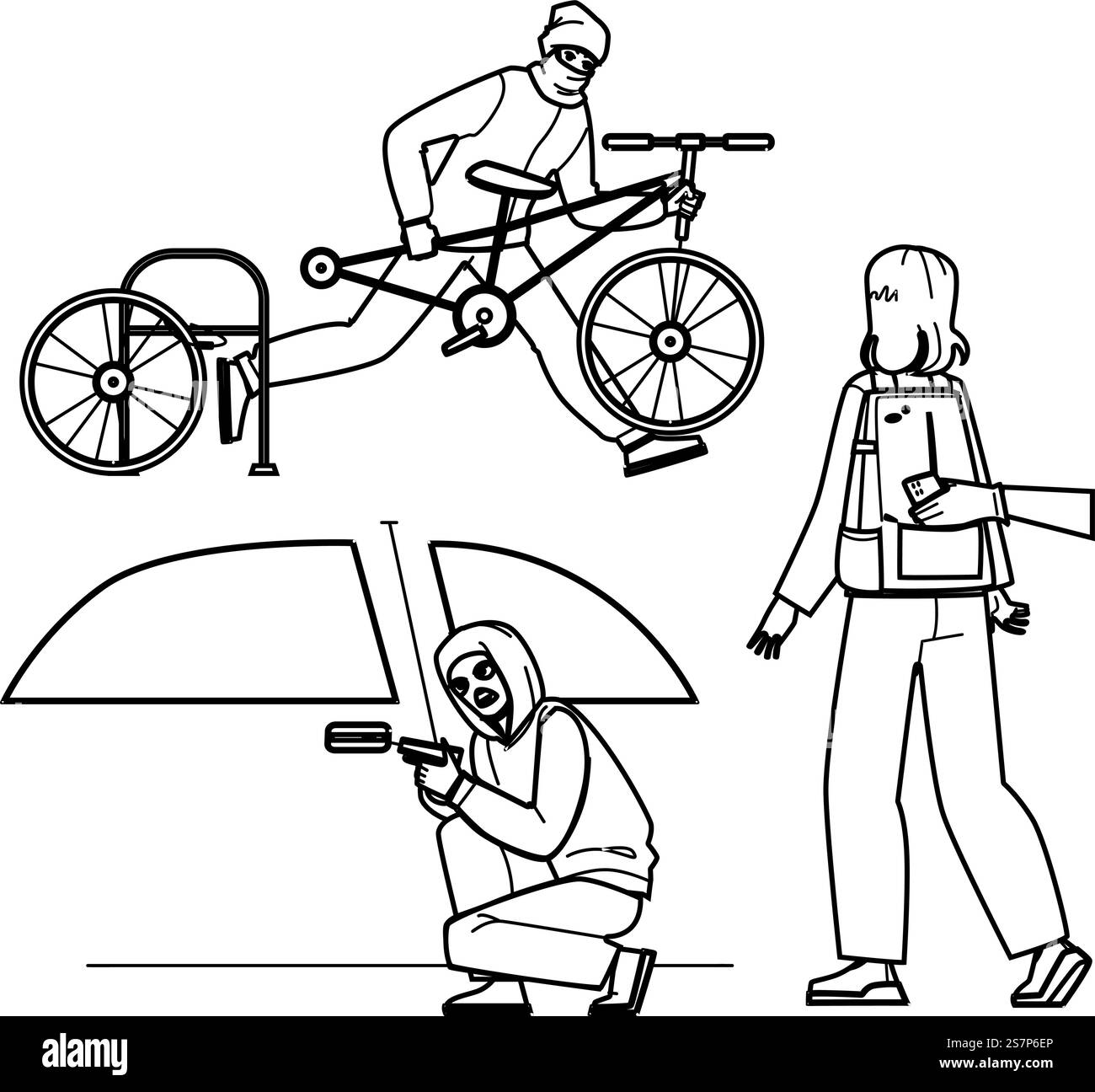 stolen thief vector. theft security, criminal crime, fraud stealing ...