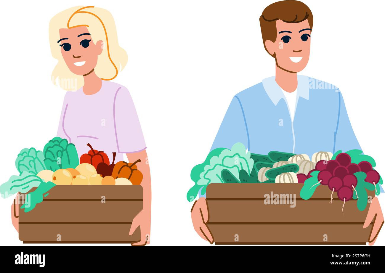 organic fresh produce vector. market healthy, vegetable green ...