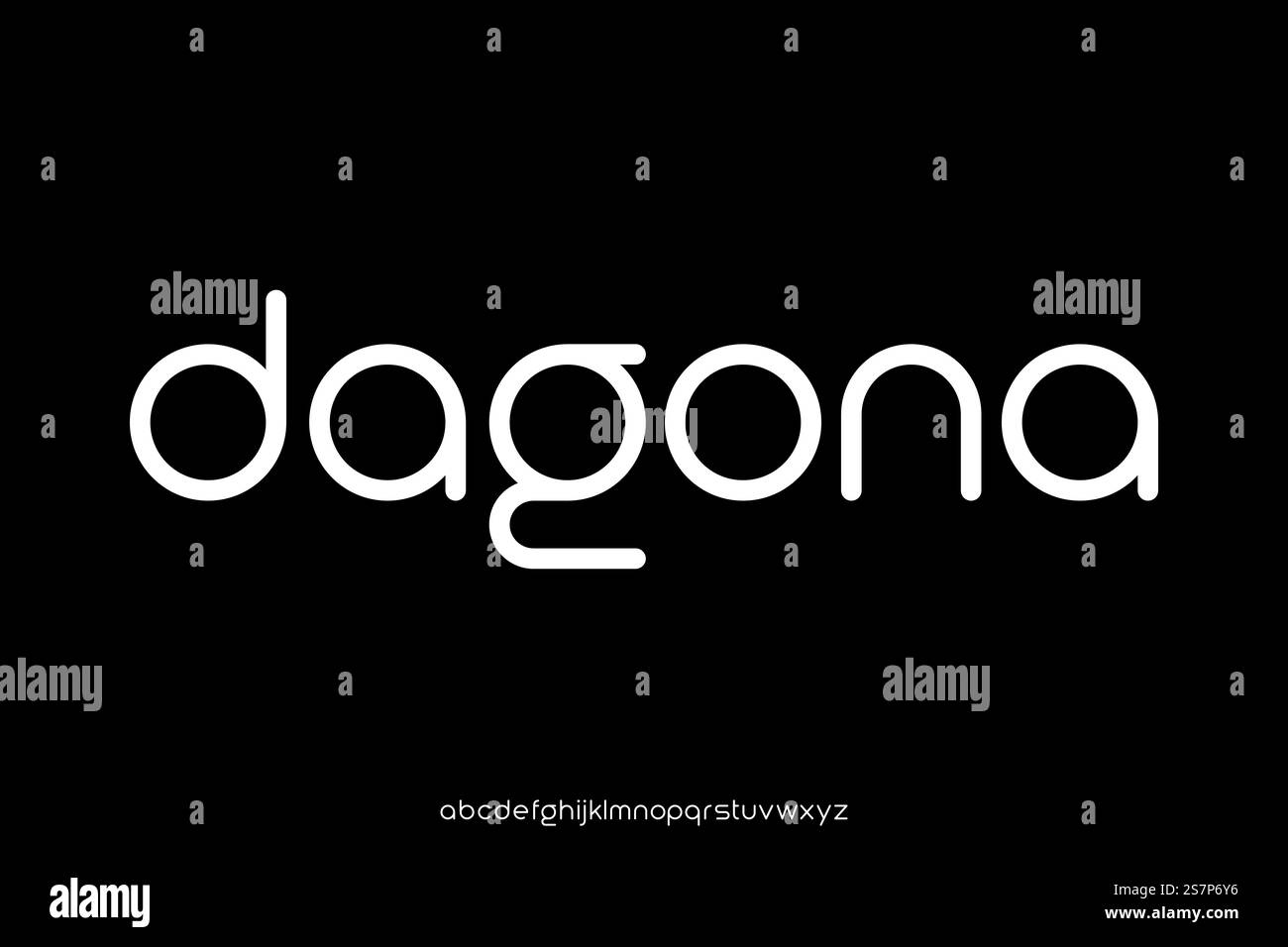 Unique modern typeface display font vector design Stock Vector Image ...