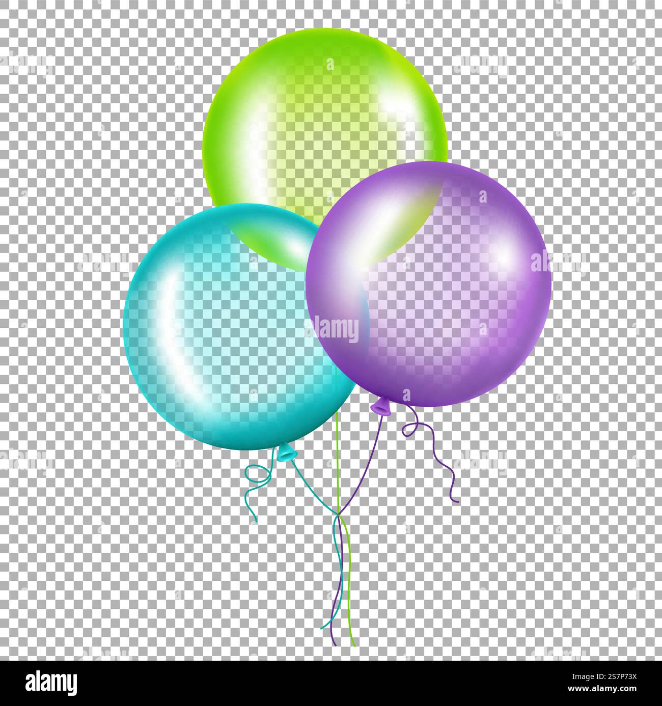 Balloons Gradient Mesh, Vector Illustration. Balloons Stock Vector ...