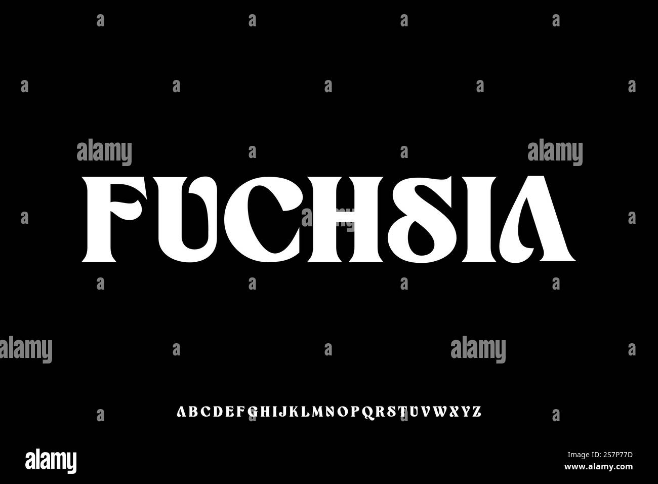 Elegant and strong decorative display font vector. Creative trendy ...