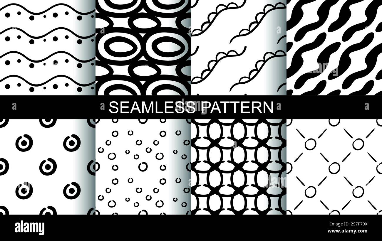 Seamless oval patterns Stock Vector Images - Alamy