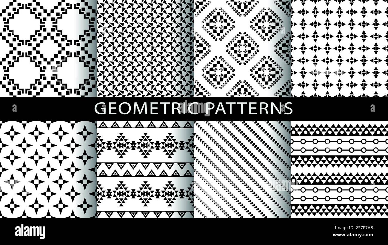 Seamless wallpaper patterns for design. Vector illustration Stock ...