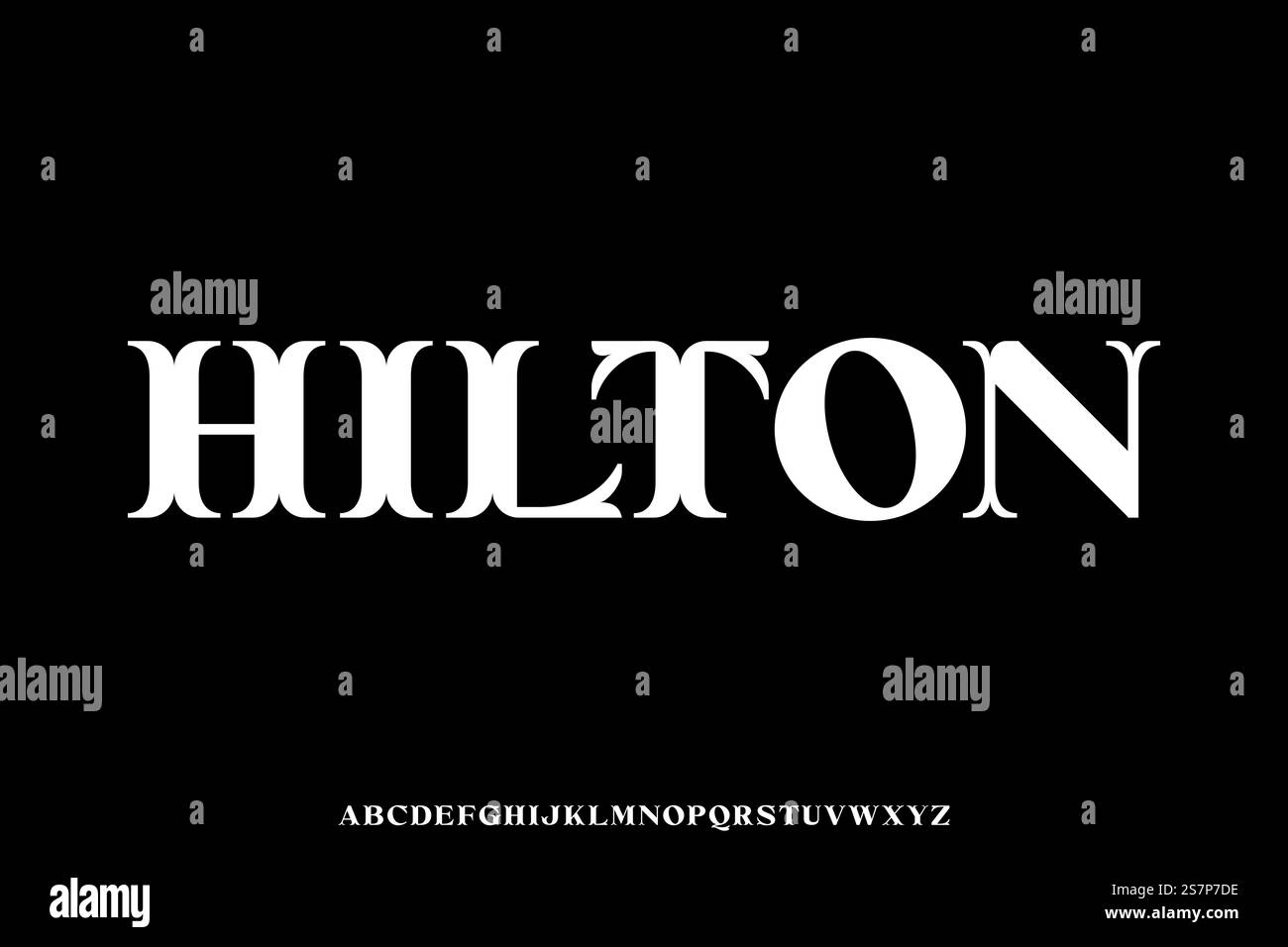 Classic fancy decorative display font vector illustration Stock Vector ...
