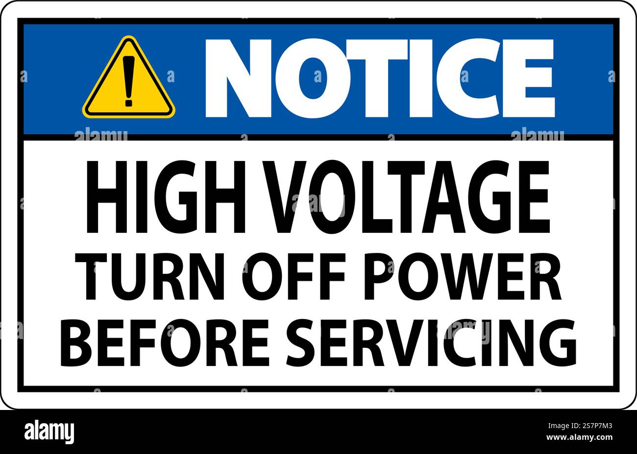 Switch off before servicing Stock Vector Images - Alamy