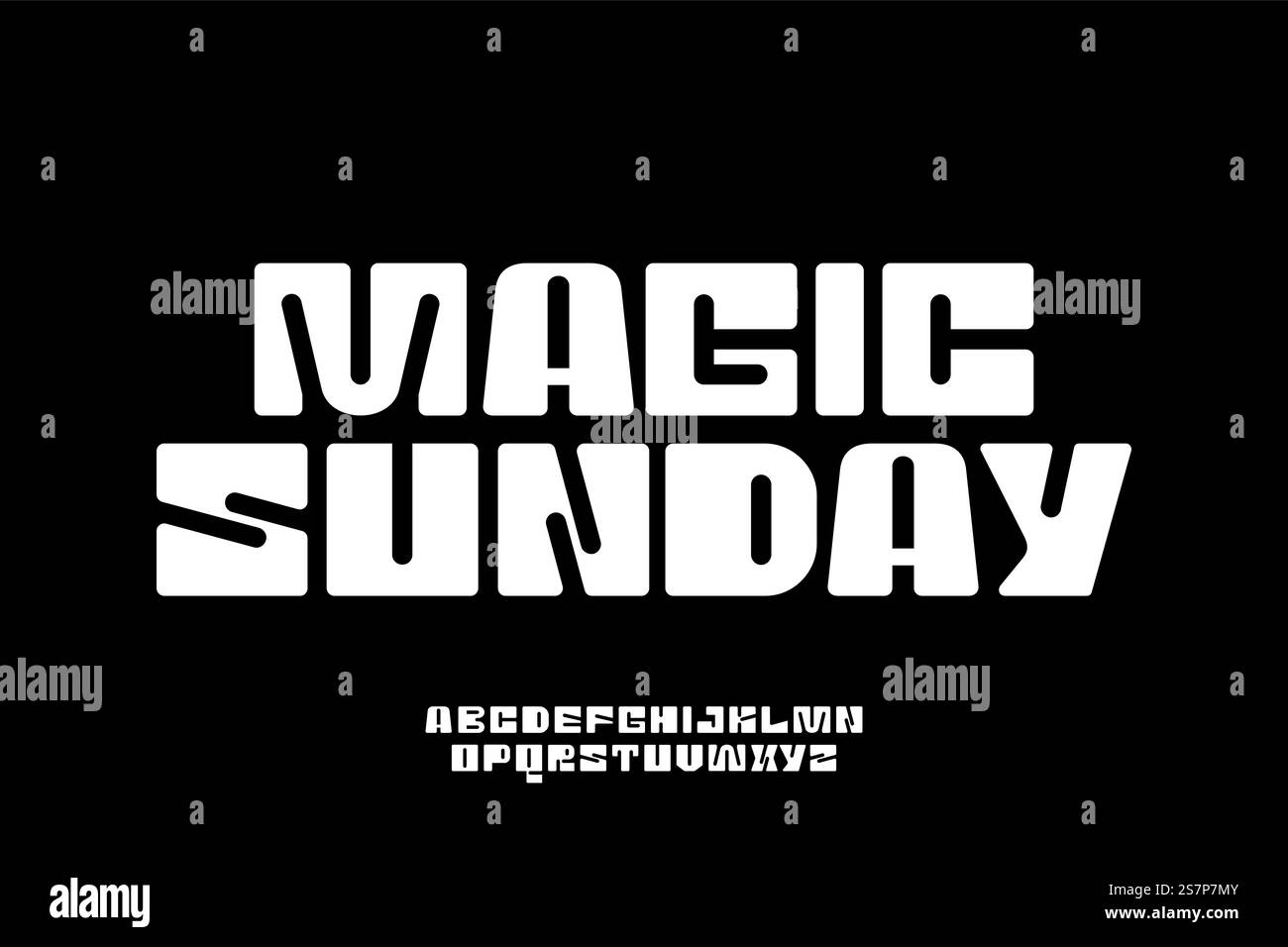 Creative bold decorative retro style typeface display font vector ...