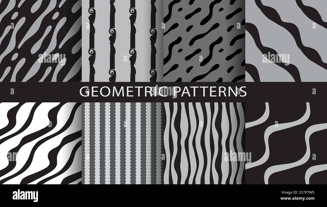 Set of seamless striped patterns Stock Vector Image & Art - Alamy