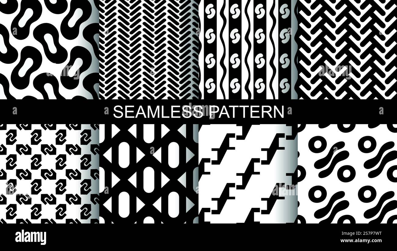 Seamless wallpaper patterns for design. Vector illustration Stock ...